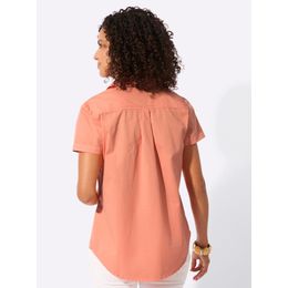 Casual Looks Damen Jeansbluse, rosa, Gr. 38, unifarben, 100% Baumwolle, Blusen