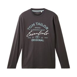 Tom Tailor Longsleeve mit Logo - Herren - Gr. L