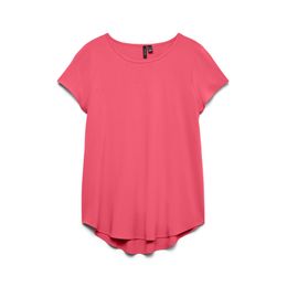 V&eacute;ro Moda VERO MODA Damen Blusenshirt "VMBELLA SS TOP WVN GA NOOS"coral paradise, Gr. S, unifarben, Web, Obermaterial: 97% Viskose, 3% Elasthan, Shirts,