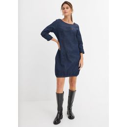 bonprix Stretch-Jeanskleid, blau, Gr.42, Figurbetonendes Stretch-Jeanskleid, 98% Baumwolle