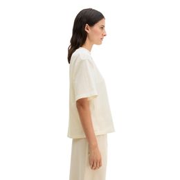 Marc O'Polo MARC O'POLO Damen T-Shirt "aus recycelter und Bio-Baumwolle"wei&szlig; cotton, Basic, Gr. L, unifarben, Obermaterial: 100% Baumwolle, Shirts