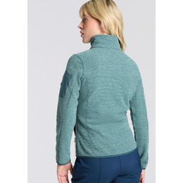 CMP Damen Strickfleecejacke "KNITTED MELANGE FLEECE WOMAN JACKET", gr&uuml;n, Gr. 34, Strick, Obermaterial: 100% Polyester, Jacken, mit Rei&szlig;verschluss,