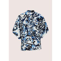 Madeleine Mode MADELEINE Damen Kurzarmbluse "Blusenshirt Oversized-Bluse mit R&uuml;schen", wei&szlig;, Modern, Gr. 46, Obermaterial: 100% Viskose CV., Blusen, Bluse mit