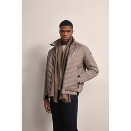 Bugatti Herren Blouson, beige, Gr. 52, unifarben, 100% Polyester, Jacken, mit Frontsteppung