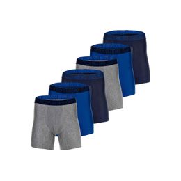 Under Armour Herren Boxershorts "Boxershort UA PERFORMANCE TECH - SOLID 6 IN 6PK 6er Pack", Gr. XXL, blau, Obermaterial: 90% Polyester Pol. recyc..