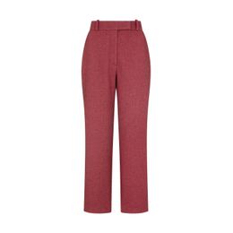 Lily & Lionel LILY AND LIONEL Damen Jerseyhose "Pandora Tapered Herringbone Print Trouser Damen"pink, Gr. 36, 50% Polyester, 50% Wolle, Hosen