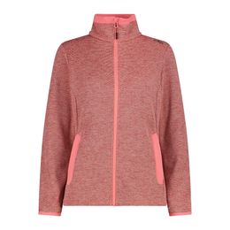 CMP Damen Strickfleecejackecoral, Gr. 40, Obermaterial: 100% Polyester. Futter: 85% Polyester, 15% Elasthan, Jacken, Strickfleece-Ausf&uuml;hrung, f&uuml;r