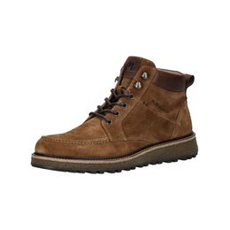 Pius Gabor Herren Schn&uuml;rstiefelette "Pius Gabor Stiefelette Leder", Gr. 45, braun, Leder, Schuhe
