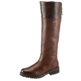 Remonte Damen Stiefel, Gr. 42, braun, Leder, Lederimitat, used, Schuhe, mit variabler Schaftweite