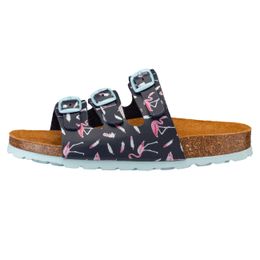 Lico M&auml;dchen Pantolette "Pantolette Bioline Flaminco", Gr. 30, blau, Synthetik, Schuhe