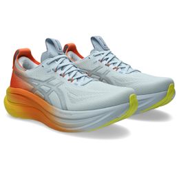 asics Herren Laufschuh "GEL-NIMBUS 28", Gr. 42sky, sun peach, Synthetik, Schuhe, sportlicher Stil, leicht profiliertes Laufsohlenprofil