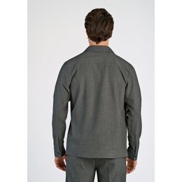 LINDBERGH Herren Outdoorhemd "Hemdjacke Relaxed Fit"grau mix, Gr. S, Obermaterial: 65% Polyester, 31% Viskose, 4% Elasthan, Hemden