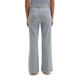 Marc O'Polo MARC O'POLO Damen Stretch-Hose "MARTHE Flared"grau horizon, Gr. 44, Web, Obermaterial: 58% Baumwolle, 32% Modal, 7% Polyester, 3% Elasthan, Hosen,