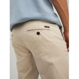 Jack & Jones JACK & JONES Herren Chinohose "JPSTMARCO JJFURY AKM", beige, Gr. 28, unifarben, Web, Obermaterial: 98% Baumwolle, 2% Elasthan, Hosen,