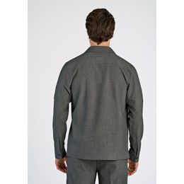 LINDBERGH Herren Outdoorhemd "Hemdjacke Relaxed Fit"grau mix, Gr. M, Obermaterial: 65% Polyester, 31% Viskose, 4% Elasthan, Hemden