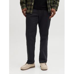 Jack & Jones PlusSize Herren Slim-fit-Jeans "JJIGLENN JJORIGINAL MF 071 NOOS PLS"schwarz denim, Gr. 52, JACK & JONES PLUSSIZE, Abriebeffekte, Denim/Jeans, Obermaterial: