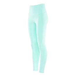 WINSHAPE Damen Leggings "Functional Comfort HWL117C", gr&uuml;n, Gr. L, 85% Polyester, 15% Elasthan, Hosen, mit V-Shape Applikation und Core-Bund