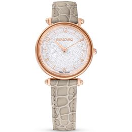Swarovski Analoguhr Damen Gr&ouml;&szlig;e One Size rosegold / grau / wei&szlig;