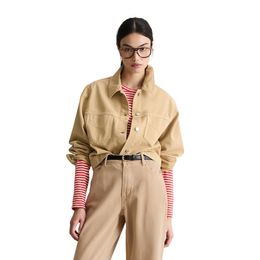 Marc O'Polo Damen Jeansjacke "aus Organic-Cotton-Lyocell-Mix"smoky pine, Gr. M, MARC O'POLO DENIM, unifarben, Obermaterial: 67% Baumwolle, 33% Lyocell, Jacken