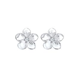 Elli DIAMONDS Ohrringe 'Frangipani Bl&uuml;te' Damen Gr&ouml;&szlig;e One Size wei&szlig;