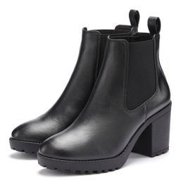 Vivance Damen Chelseaboots, Gr. 40, schwarz, Obermaterial: 100% Lederimitat. Decksohle: 100% Lederimitat. Futter: 100% Lederimitat. Laufsohle: 100%