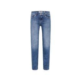 SOCCX Damen Regular-fit-Jeans, blau, Gr. 29, Abriebeffekte, Denim/Jeans, Material: 81, 4% Baumwolle, 16, 5% Polyester, 2, 1% Elasthan, Zusatz: