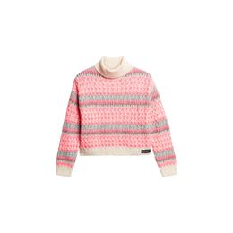 Superdry & Co Pullover Damen Gr&ouml;&szlig;e M grau / rosa / naturwei&szlig;