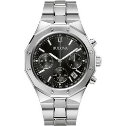 Bulova Uhr Herren Gr&ouml;&szlig;e One Size schwarz / silber