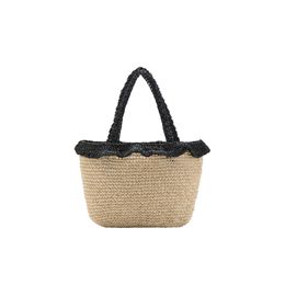 MANGO TEEN Handtasche 'Mila' Damen Gr&ouml;&szlig;e one size beige / schwarz