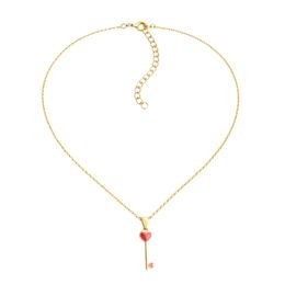So Chic Kette Damen Gr&ouml;&szlig;e One Size gold / rot