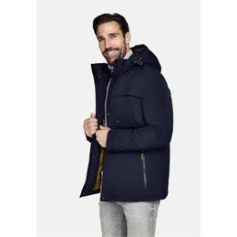 NEW CANADIAN Herren Outdoorjacke "CO-3"dunkelblau, Gr. 35, unifarben, 100% Polyester, Jacken, mit Fleece-Einsatz am Innenkragen