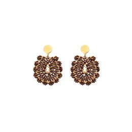 Gaya Earrings female Brown size One Size