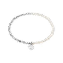JETTE Armband Damen Gr&ouml;&szlig;e One Size silber / perlwei&szlig;