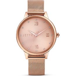 JETTE Uhr Damen Gr&ouml;&szlig;e One Size rosegold