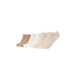s.Oliver Damen Sneakersocken "Sneakersocken 6er Pack", Gr. 39, beige, 75% Baumwolle, 24% Polyamid, 1% Elasthan, uni, Socken