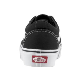 Vans Plateausneaker "Ward Platform", Gr. 32,5, schwarz-wei&szlig;, Textil, Schuhe, aus textilem Canvas-Material