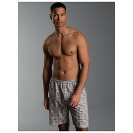 TRIGEMA Herren Bermudas "TRIGEMA Pyjama Shorts mit Karo-Muster", beige, Gr. L, Single Jersey, 100% Baumwolle, Hosen