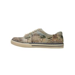 DOGO Sneaker low 'DOGO Sneaker - All Roads Lead to Rome' Damen Gr&ouml;&szlig;e 38 beige