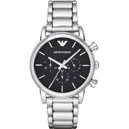 Emporio Armani Uhr Herren Gr&ouml;&szlig;e One Size schwarz / silber