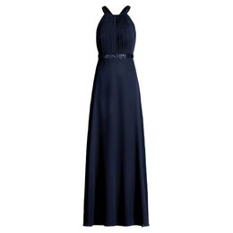 Vera Mont Damen Abendkleid "Damen r&uuml;ckenfrei", blau, festlich, Gr. 38, Chiffon, Obermaterial: 100% Polyester. Futter: 100% Polyester, Kleider,