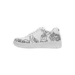 DOGO Sneaker low 'Dice Sneakers - Bon Voyage' Damen Gr&ouml;&szlig;e 36 wei&szlig;