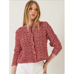 Bianco Lucci Knit Cardigan female Red size S/L