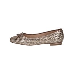 Peter Kaiser Damen Ballerina "Peter Kaiser Ballerinas Nappaleder", Gr. 37,5, gold, Nappaleder, Schuhe