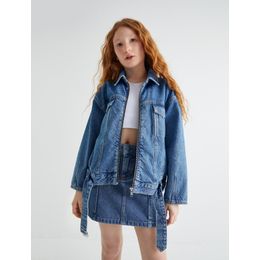 KOTON Jacke M&auml;dchen Gr&ouml;&szlig;e 116/122 blue denim