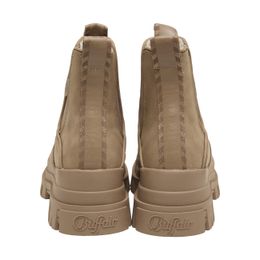 Buffalo Damen Stiefel "Buffalo ASPHA CHELSEA WARM - VEGAN NUBUCK - BROWN", Gr. 38, beige, Kunstfaser, unifarben, Schuhe