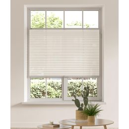Plissee OTTO HOME, B:60cm H:130cm, beige, Obermaterial: 100% Polyester, Badezimmer, Plissees, "LAHOLM", Fixma&szlig;, Bestseller mit &uuml;ber 4000-Bewertungen,