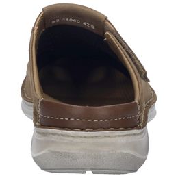 Josef Seibel Herren Clog "New Anvers 76", Gr. 40, beige, Leder, Schuhe, Hausschuh, Sabot, Freizeitschuh in extraweiter Form