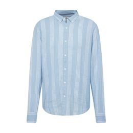 Hollister Hemd Herren Gr&ouml;&szlig;e S rauchblau / offwhite
