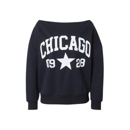 ABOUT YOU Sweatshirt 'Ilona' Damen Gr&ouml;&szlig;e M navy / wei&szlig;