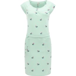 Ragwear Damen Sommerkleid "Penellope Print YOUMODO", gr&uuml;n, Gr. XXL, Sweatware, 100% Baumwolle, Kleider, leichtes Strand-Kleid mit stylischem Print